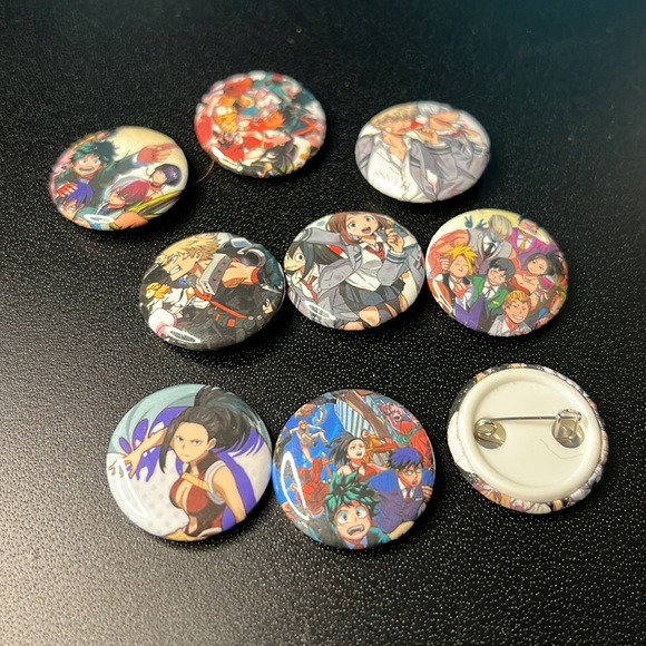 Accessories | 9 Piece Mha My Hero Academia Flair Pin Bundle | Poshmark